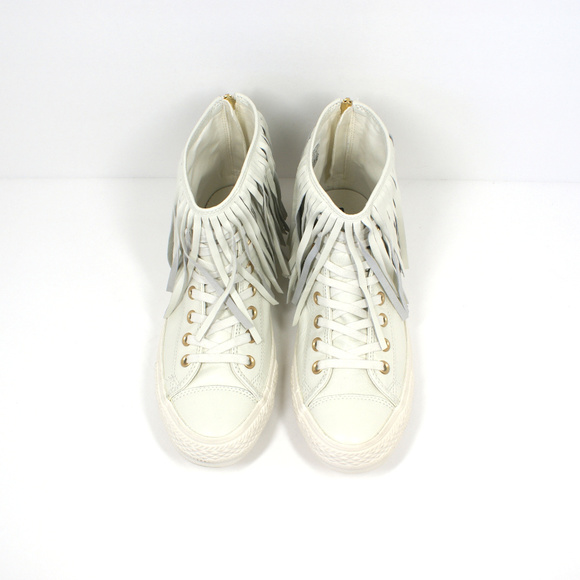 Converse | Shoes | Converse Fringe Mocassin Sneakers Zipper Back | Poshmark